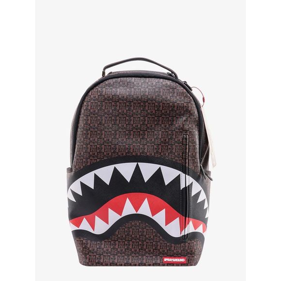 Sprayground | Bags | Sprayground Man Coated Canvas Backpack With Shark ...
